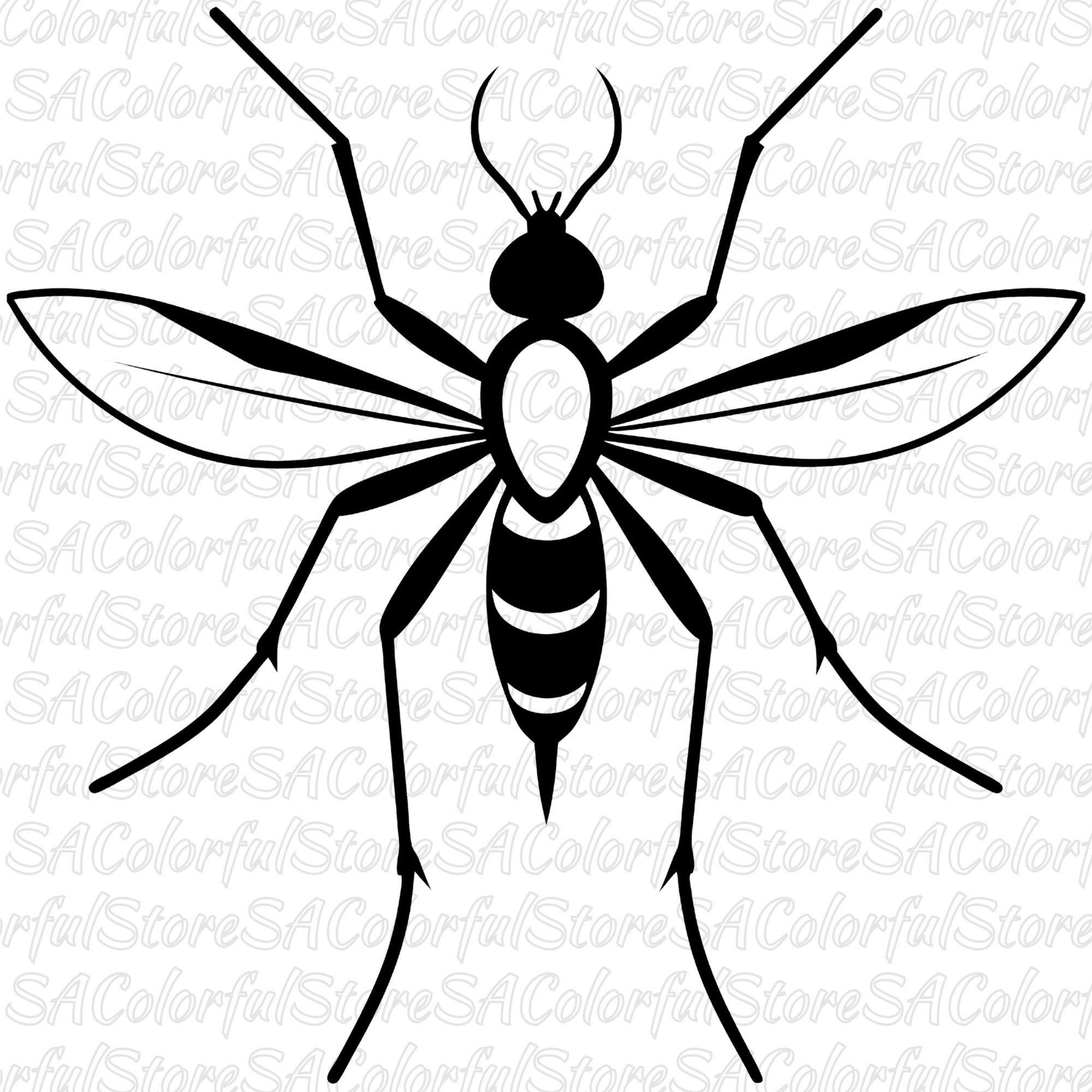 Mosquito SVG PNG Bundle: Silhouette Clipart for Cricut (digital ...