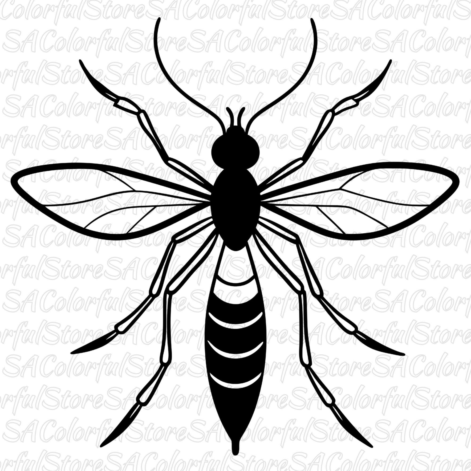 Mosquito SVG PNG Bundle: Silhouette Clipart for Cricut (digital ...