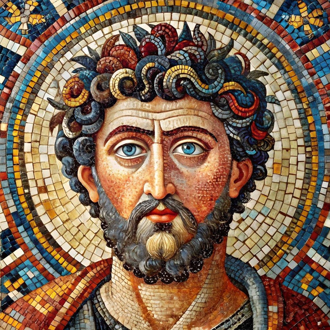 Ancient Rome Mosaic Clipart, 15 High Resolution Jpgs, Roman Emperor Art ...