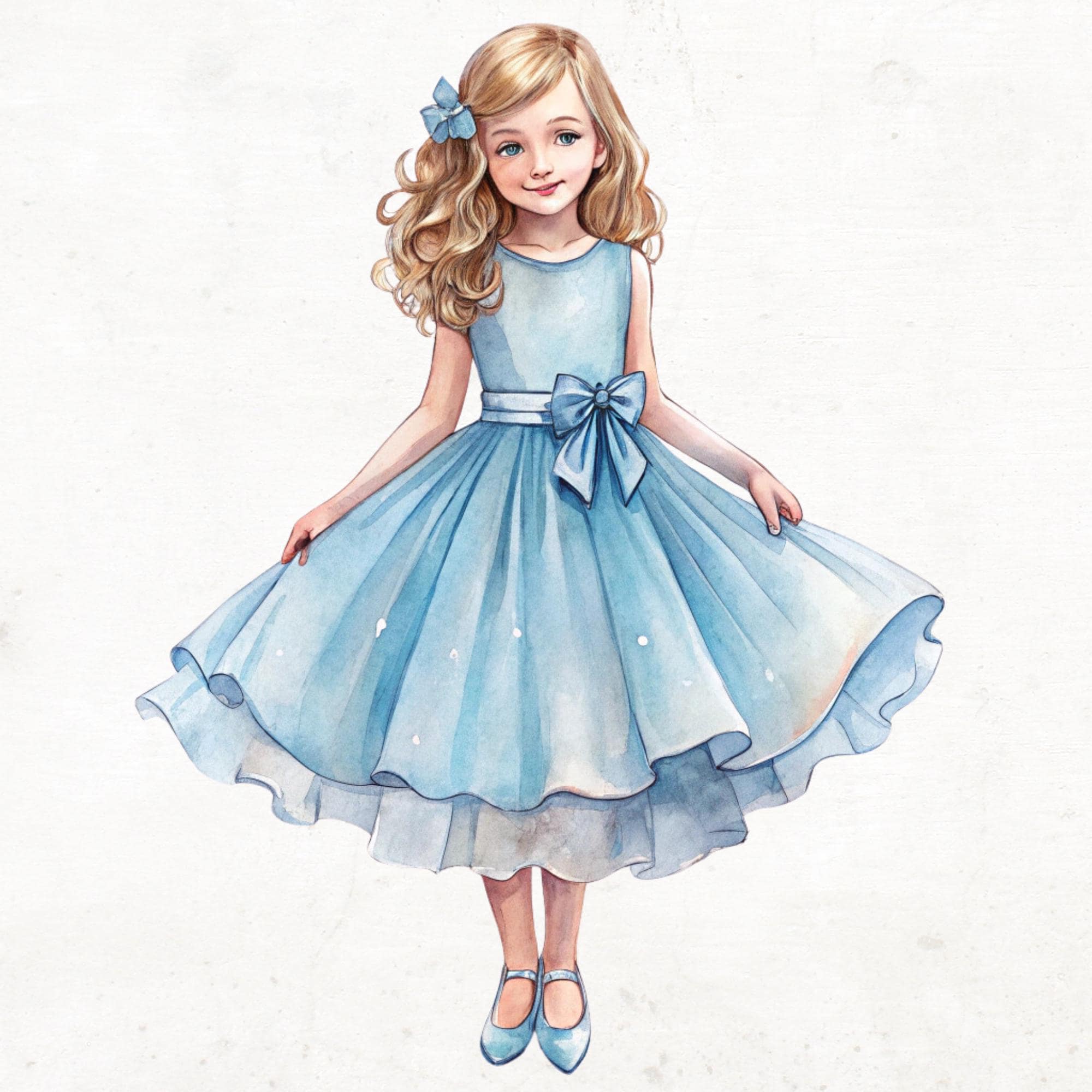 28 Watercolor Young Girl Png Clipart, Cute Girl Clipart, Young Girl Png ...