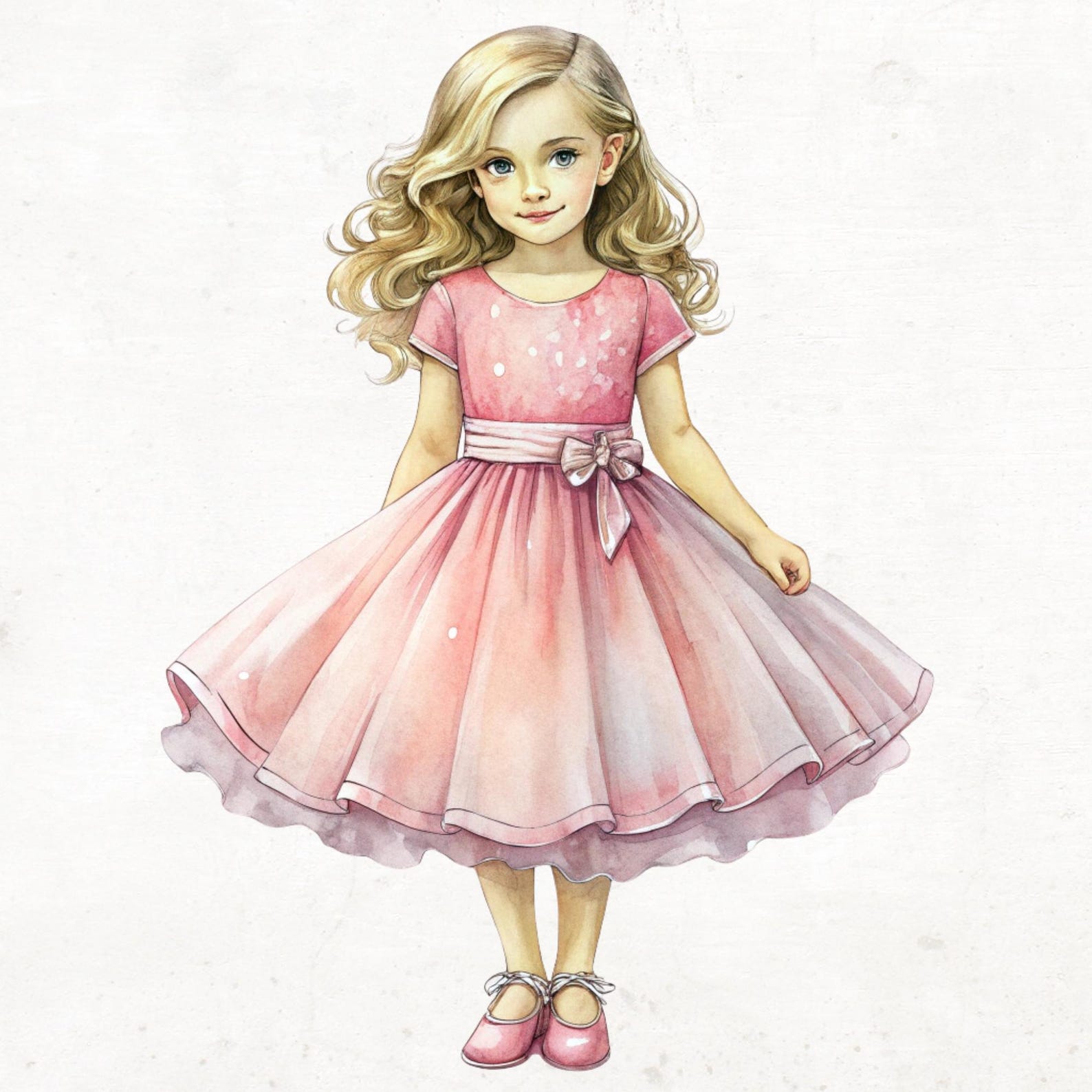 28 Watercolor Young Girl Png Clipart, Cute Girl Clipart, Young Girl Png ...
