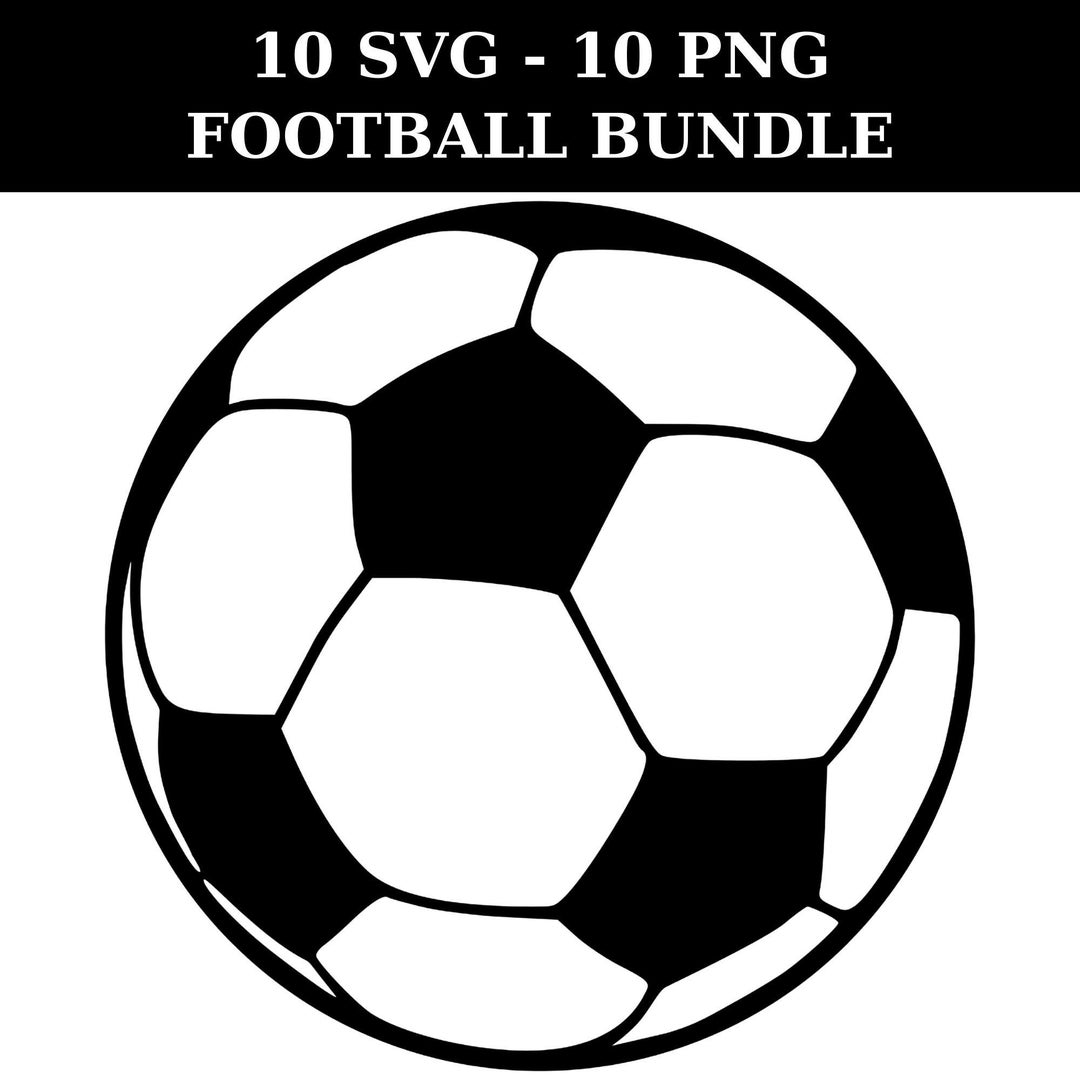 Soccer Ball SVG PNG Bundle: Football Clipart for Cricut (digital ...