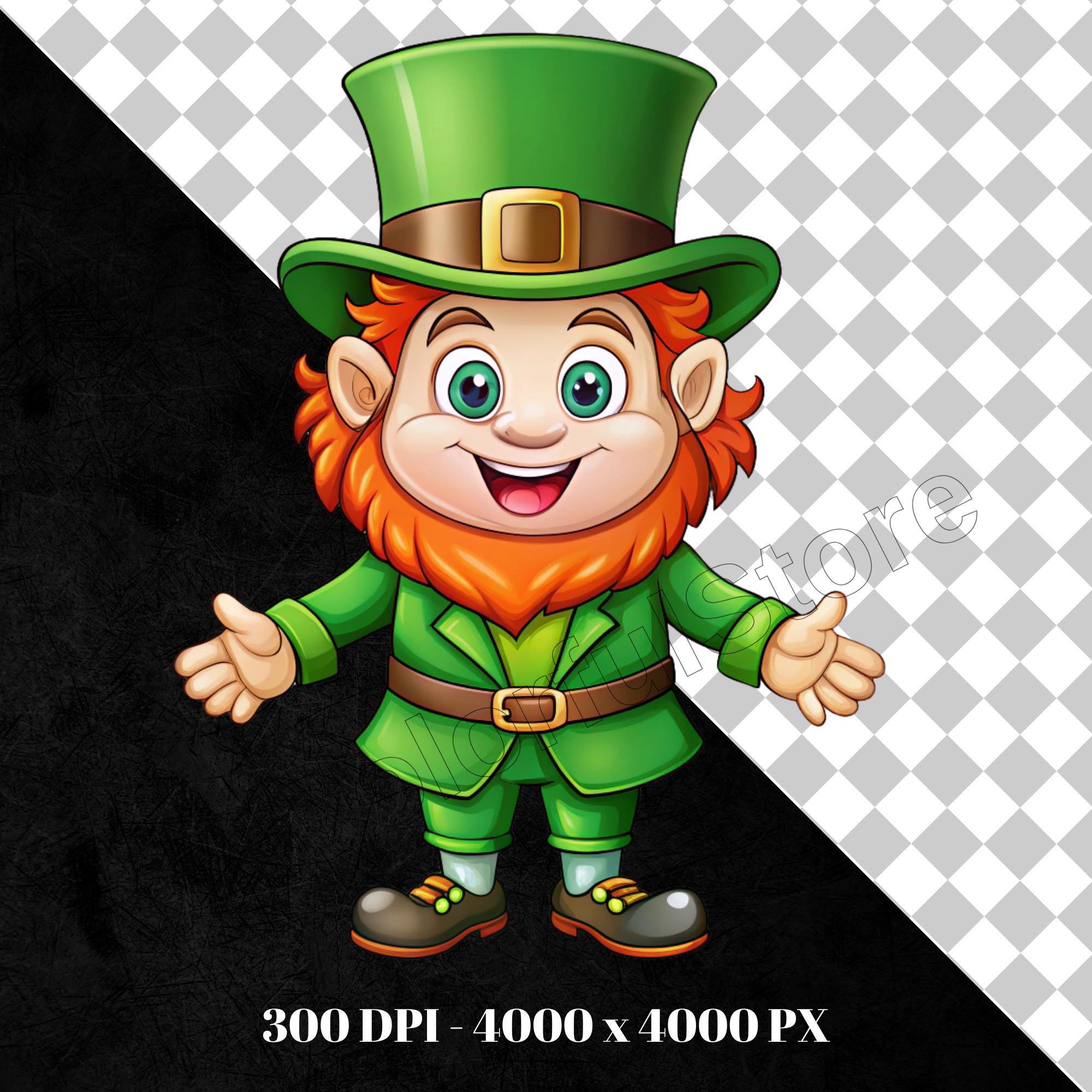 Funny Leprechaun Clipart Bundle: St. Patrick's Day PNG (digital ...