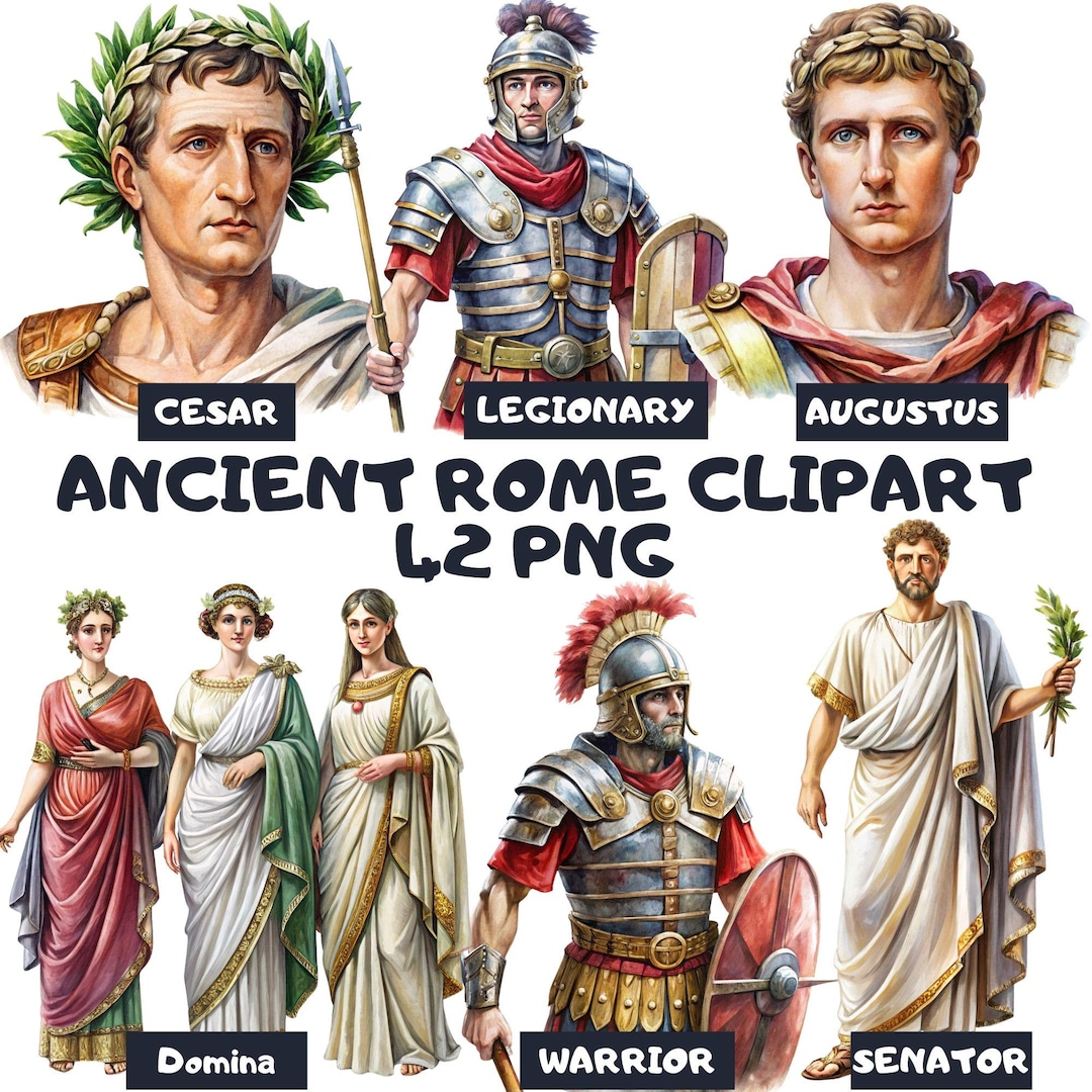 Watercolor Ancient Rome Clipart: 42 PNG Illustrations - Etsy