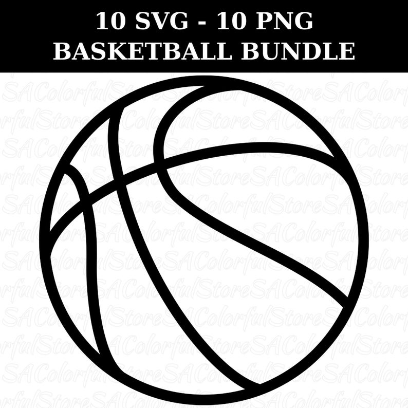 Basketball SVG & PNG Bundle: Sports Clipart, Cricut Designs (digital ...