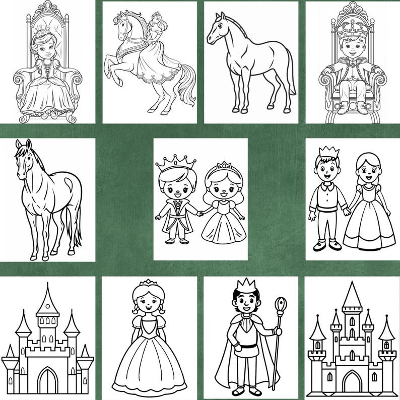 40 Cute Princess Coloring Pages for Kids Homeschool Printable Toddlers ...
