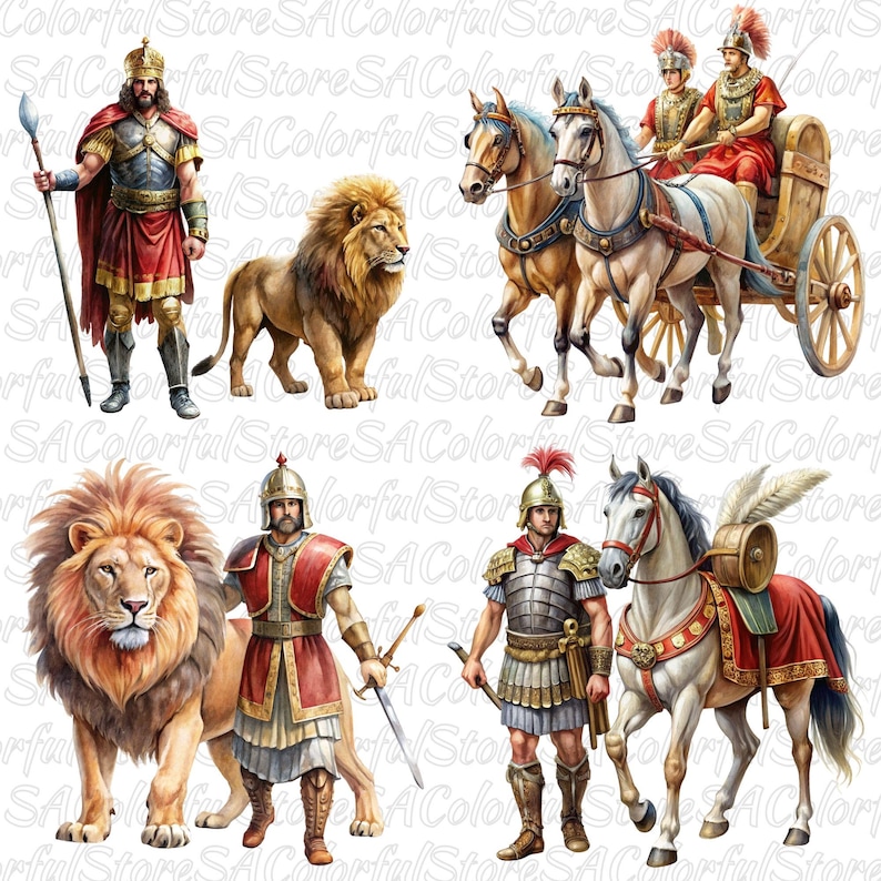 Watercolor Ancient Rome Clipart: 42 PNG Illustrations - Etsy