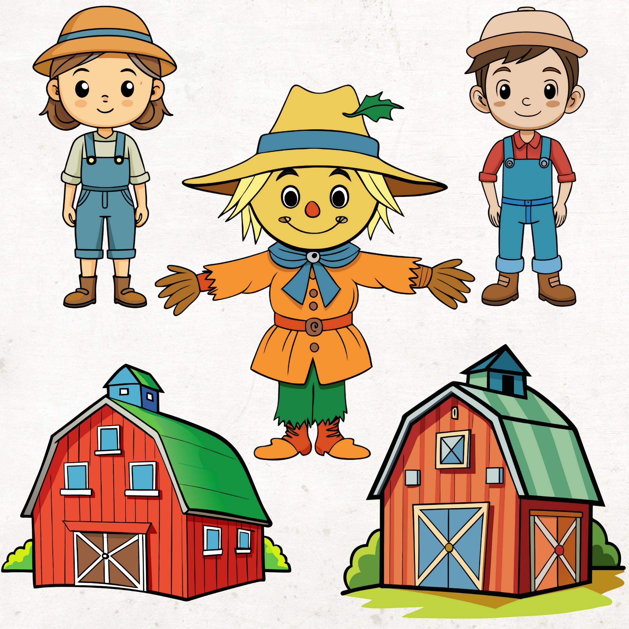 Watercolor Farm Animal Clipart: Nursery Decor SVG PNG (36 Files) - Etsy