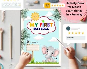 Toddler Busy Book Printable Preschool Activities Homeschool Montessori ...