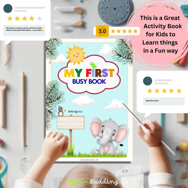 Printable Toddler Busy Book Printable Preschool Activities Homeschool ...