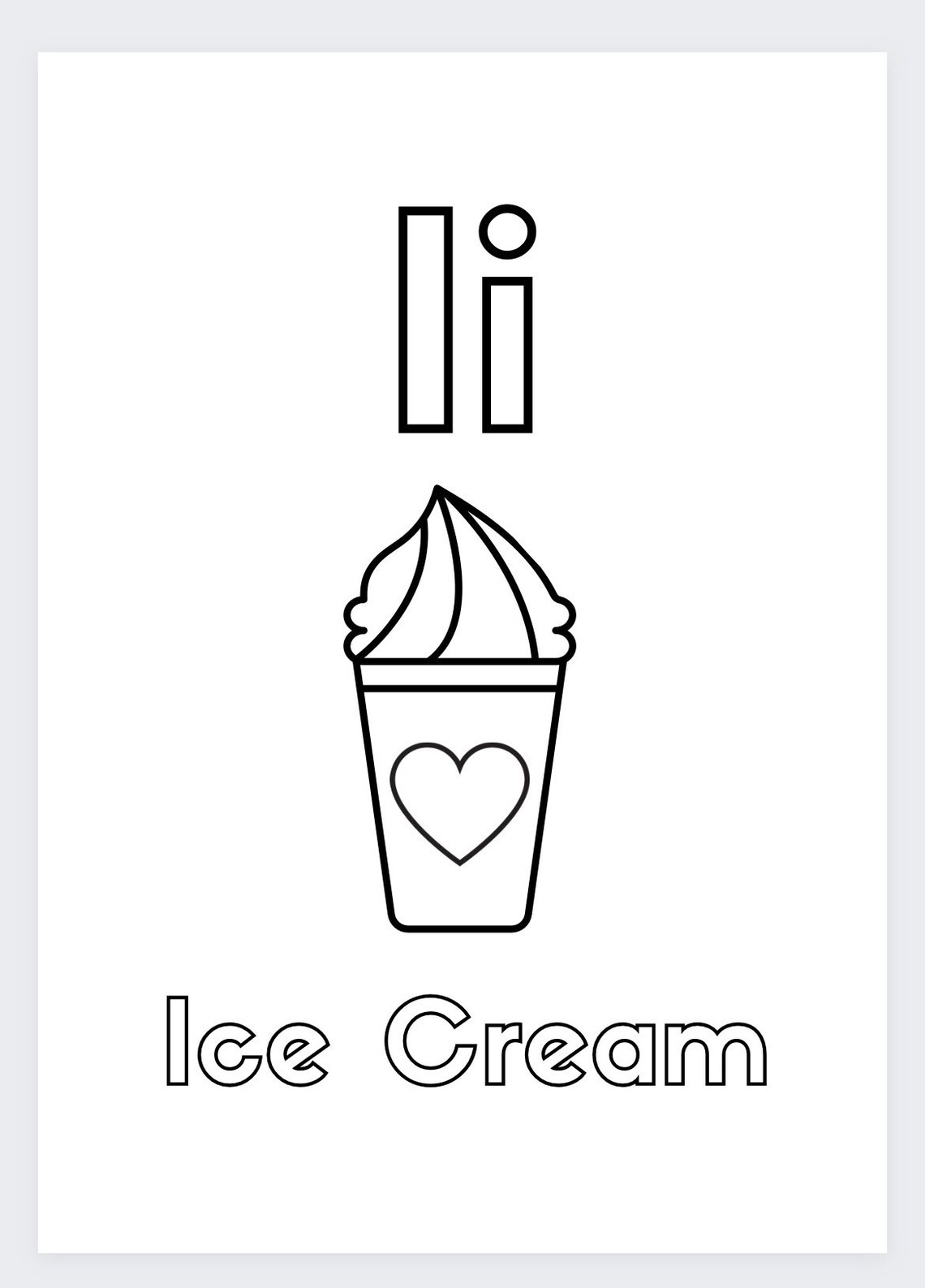 Simple Alphabet Colouring Pages - Etsy