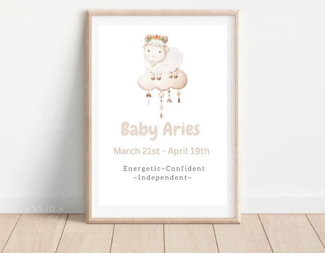 Nursery Artwork Baby Star Signs Nursery Digital Print Cute - Etsy
