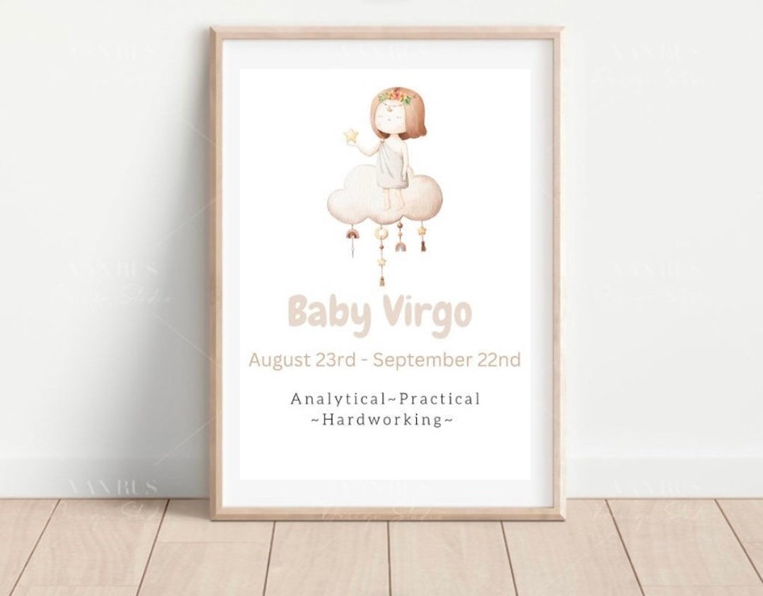 Nursery Artwork/baby Star Signs - Etsy
