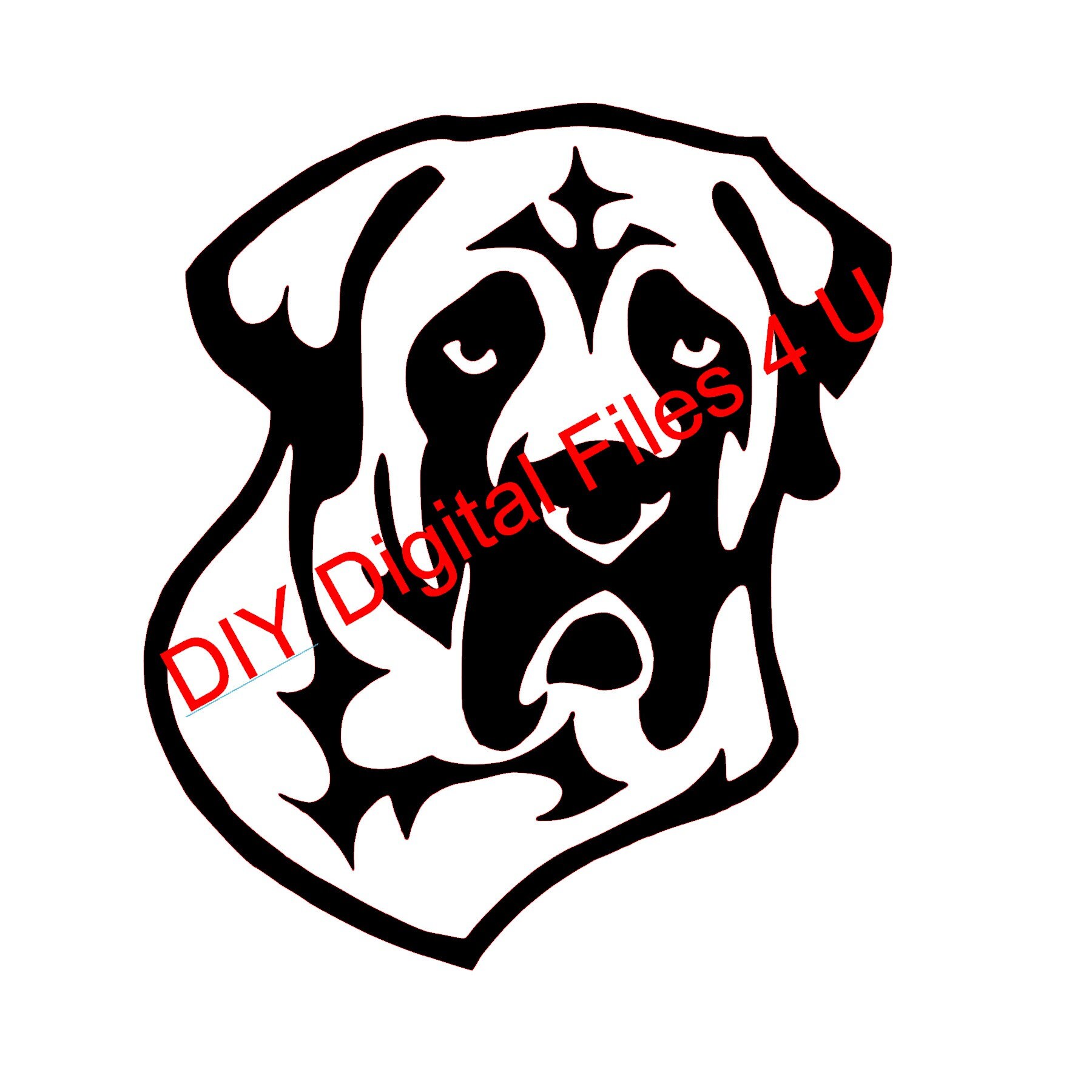 Mastiff Dog Bull Mastiff Svg Digital File Cricut Silhouette CNC Router ...