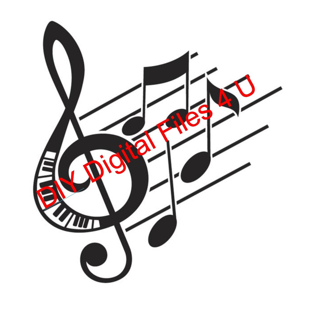 Music Notes Paino Music Svg Digital File Cricut Silhouette CNC Router ...