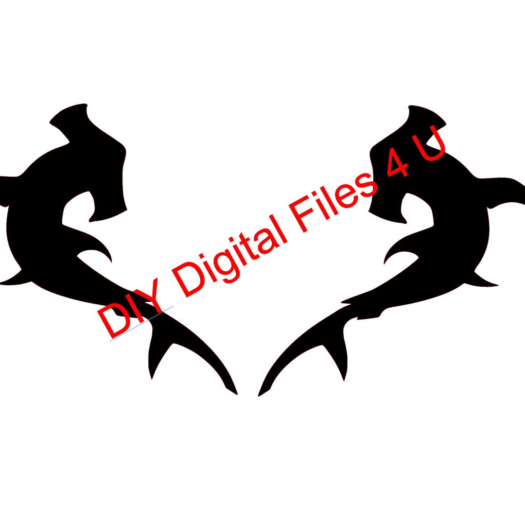 Hammerhead Shark Shark Svg Digital File Cricut Silhouette CNC Router ...