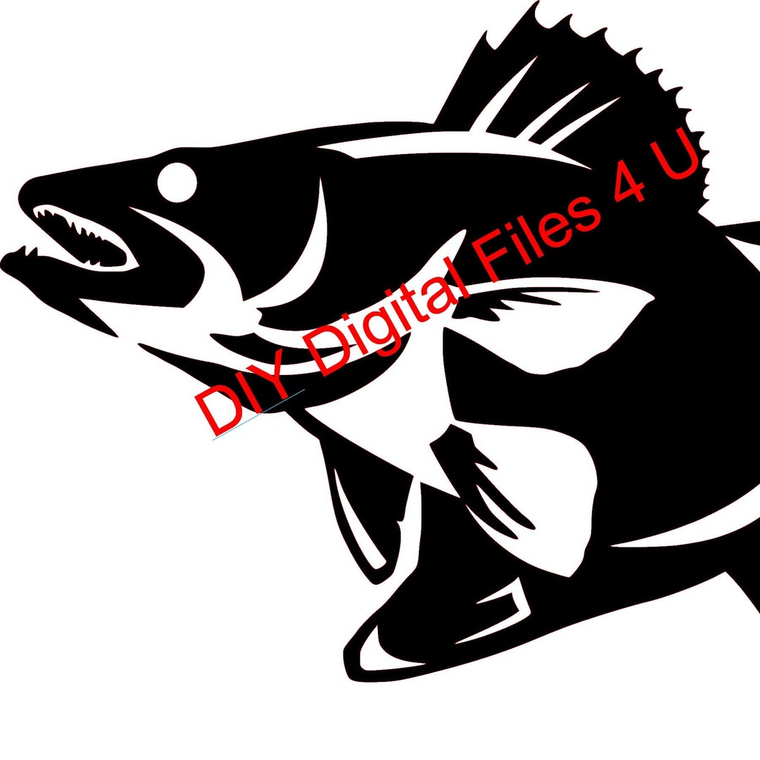 Walleye Fishing Walleye Tournament Svg Digital File Cricut Silhouette ...
