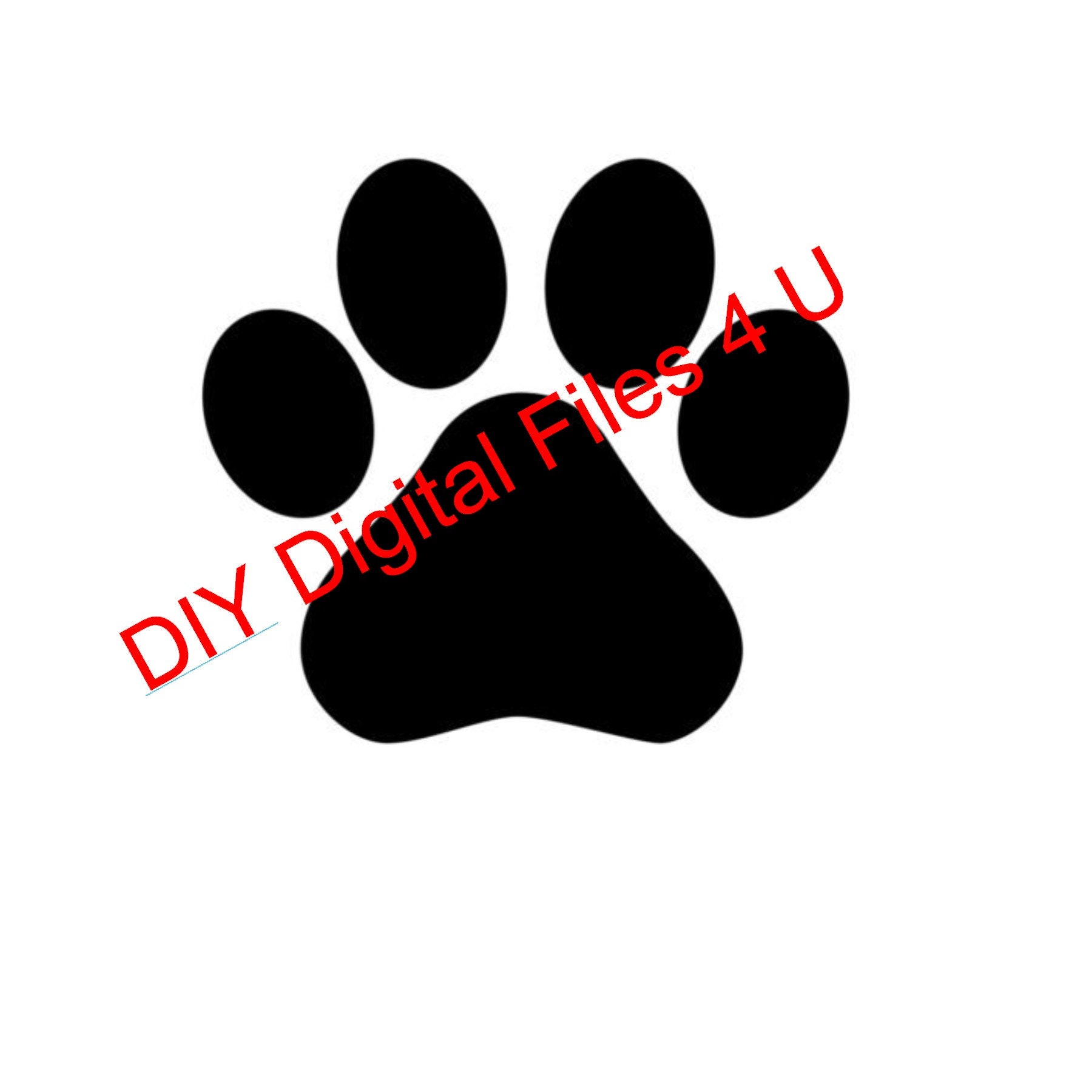 Dog Paw Paws Dog Print Svg Digital File Cricut Silhouette CNC Router ...