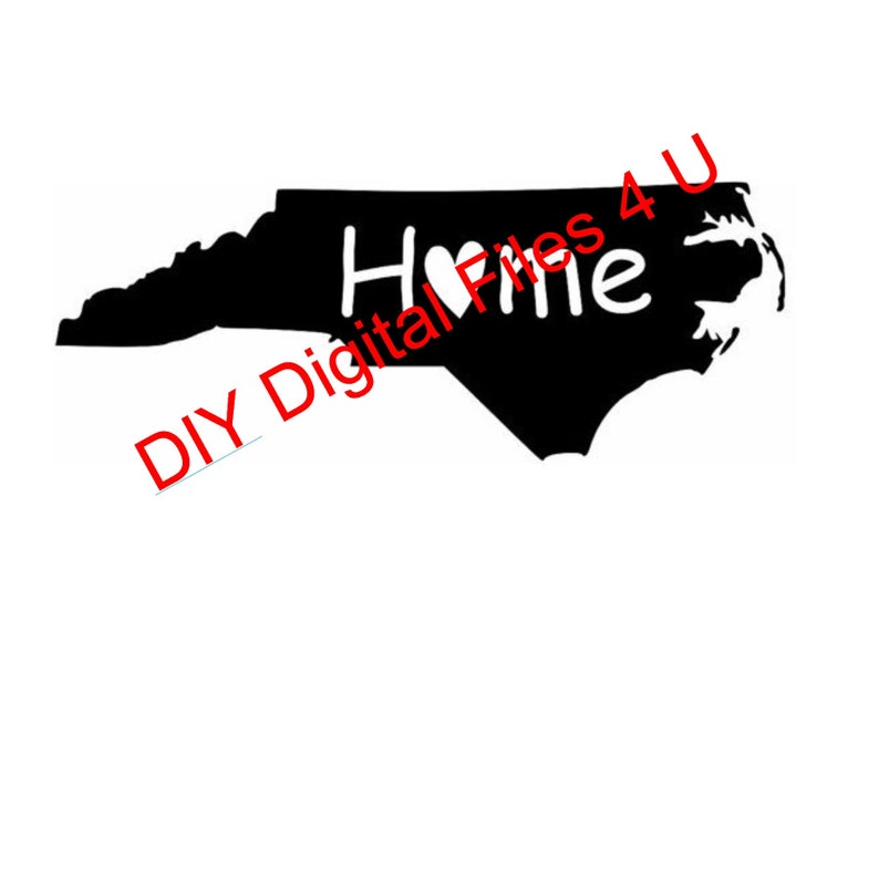 North Carolina Home Svg Digital File Cricut Silhouette CNC Router CNC ...