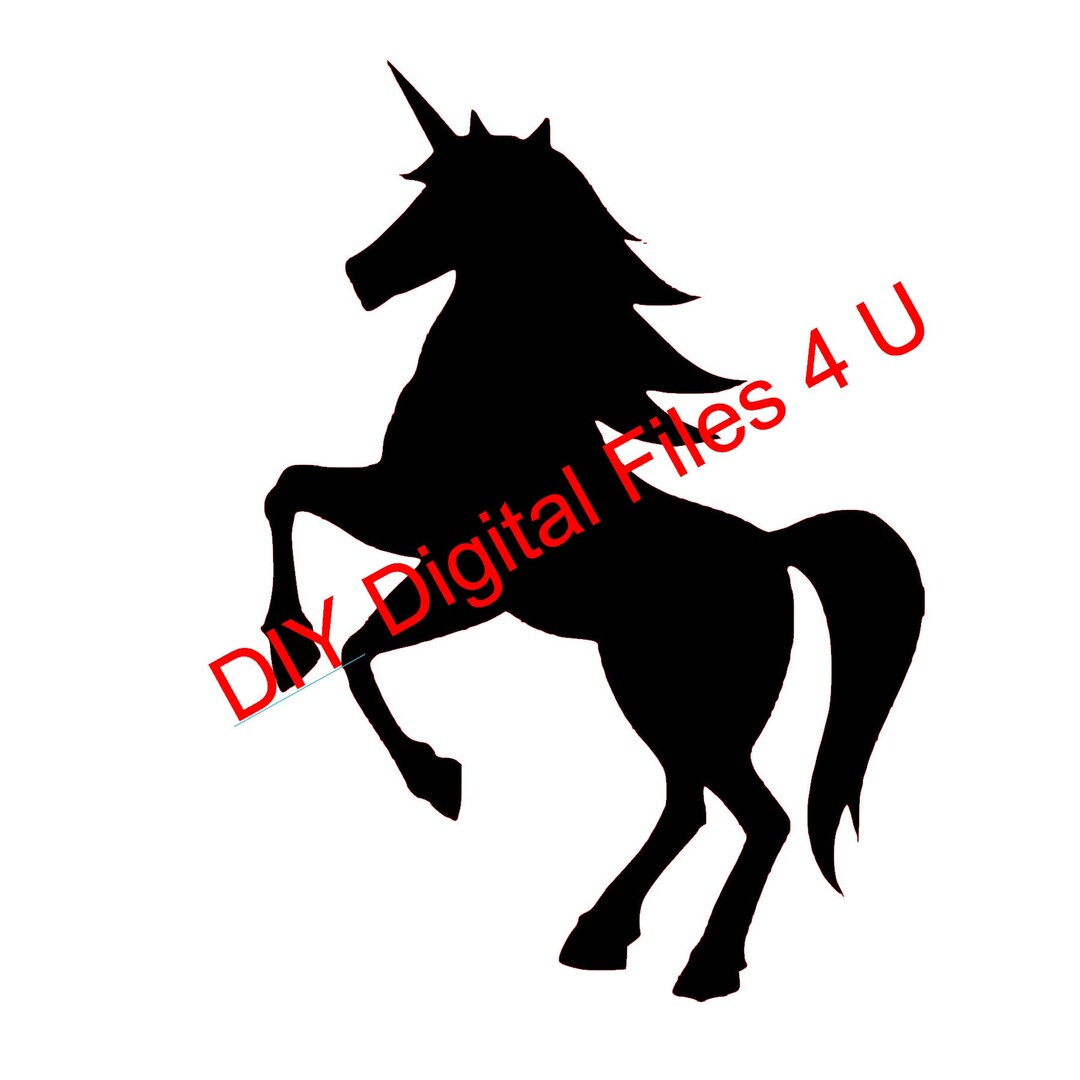 Unicorn Svg Digital File Cricut Silhouette CNC Router CNC File Cut ...