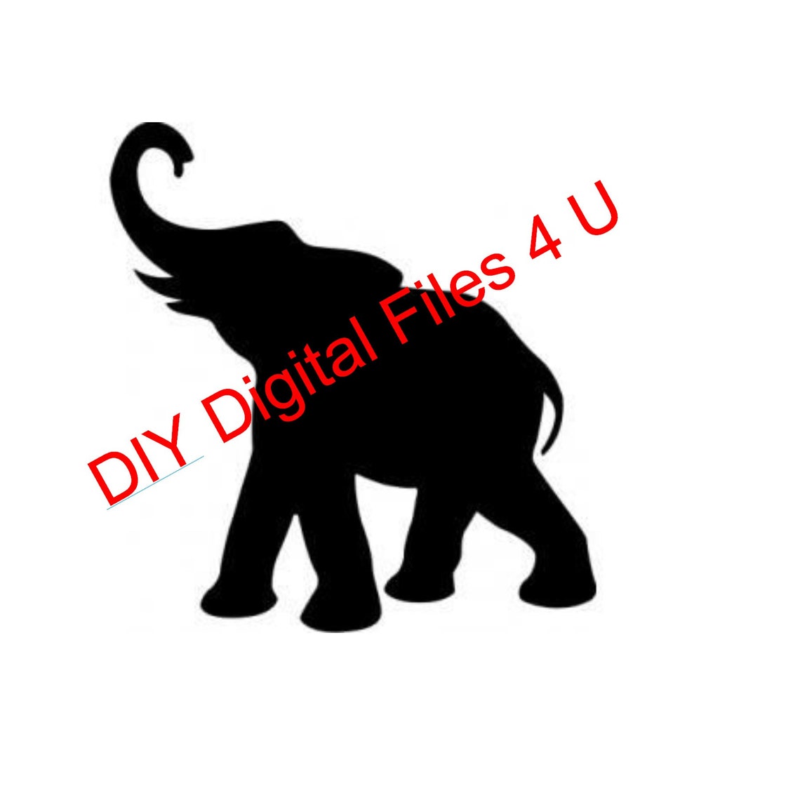 Elephant Svg Digital File Cricut Silhouette CNC Router CNC File Cut ...