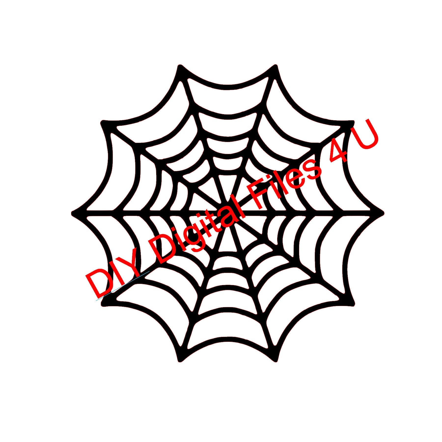 Spider Web Svg Digital File Cricut Silhouette CNC Router CNC File Cut ...