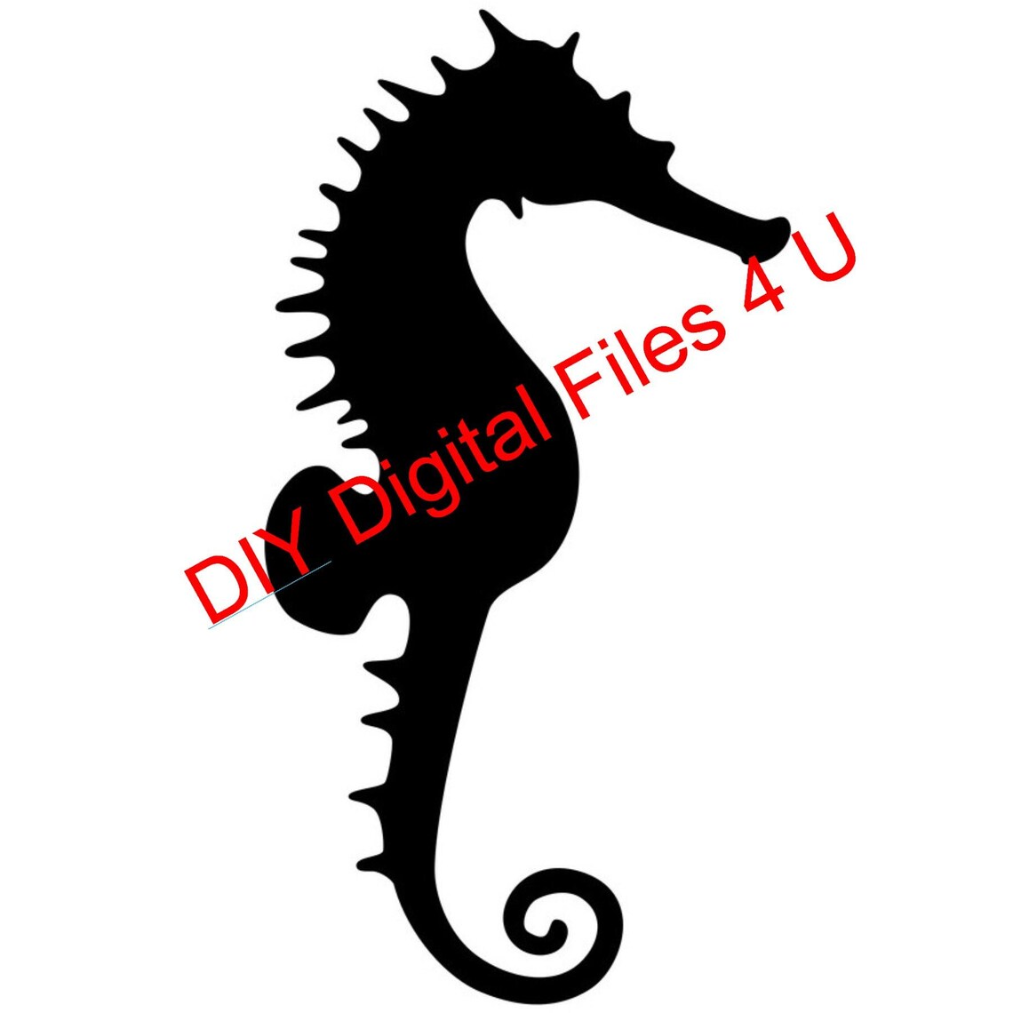 Seahorse Sea Horse Svg Digital File Cricut Silhouette CNC Router CNC ...