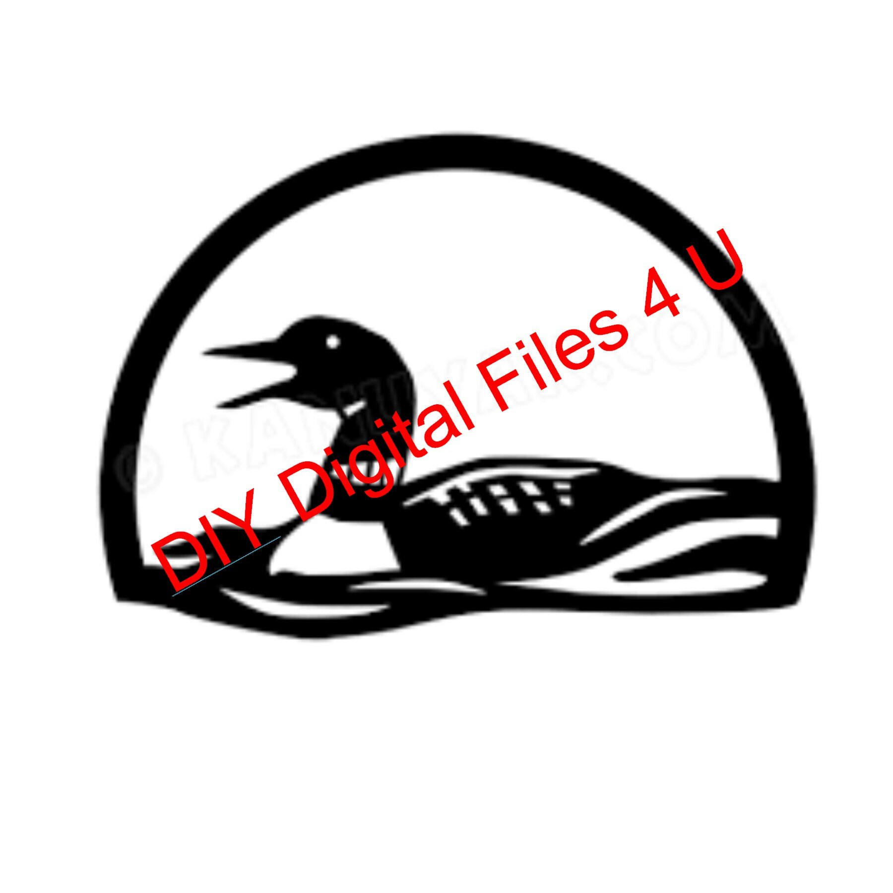 Loon Svg Digital File Cricut Silhouette Cnc Router Cut Files Svg X Carve Cnc Router Glowforge