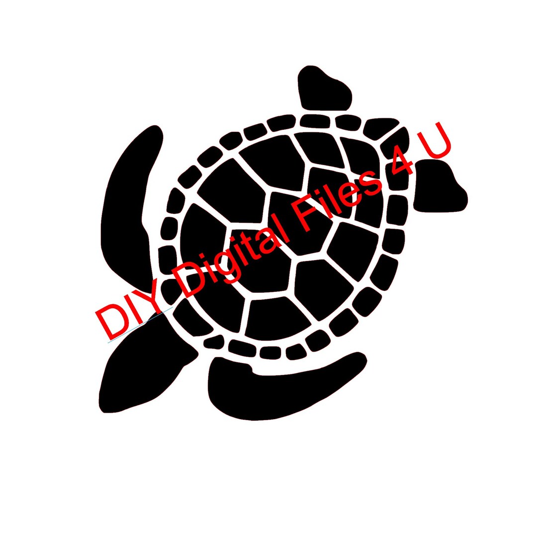 Sea Turtle Boho Abstract Svg Digital File Cricut Silhouette CNC Router ...
