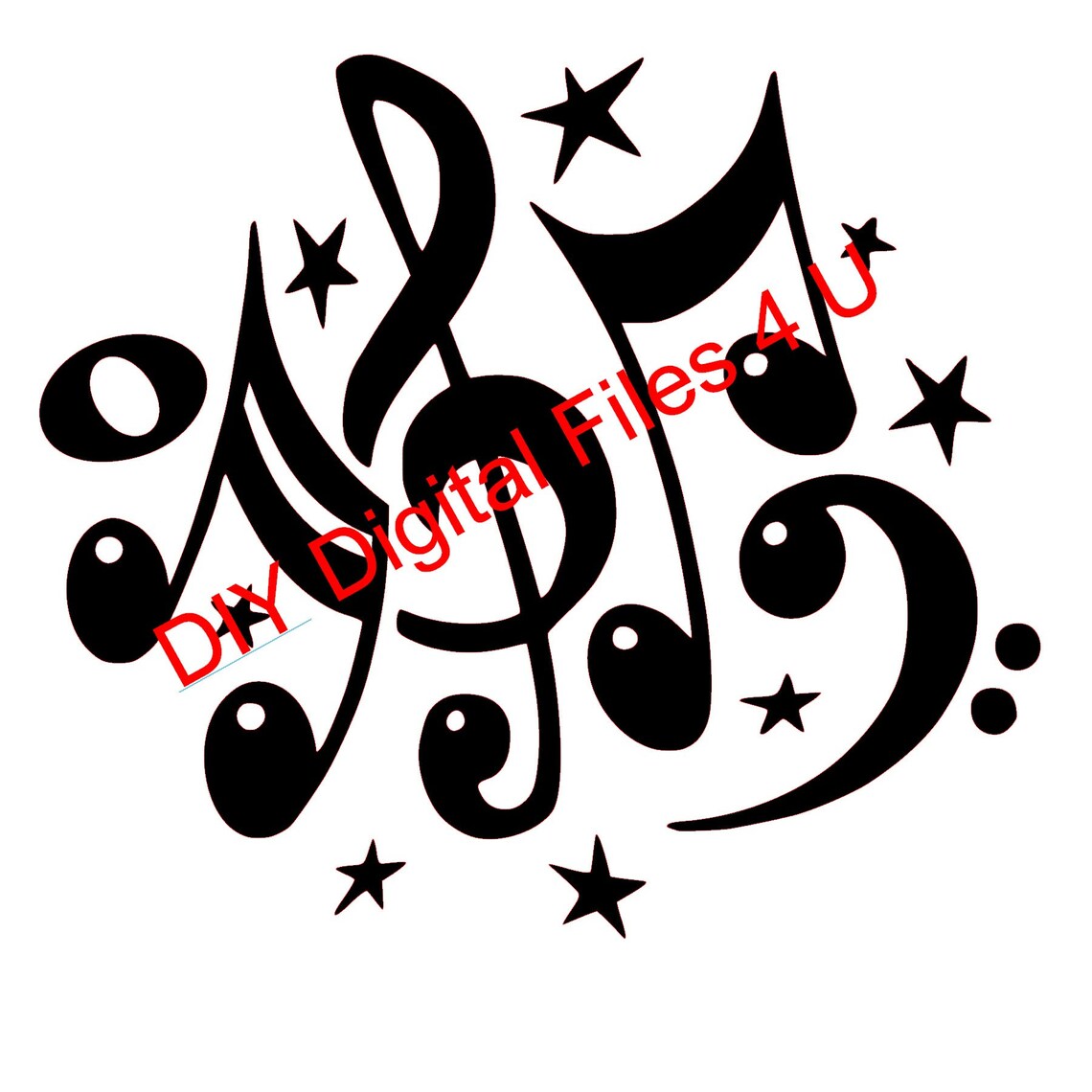 Music Notes Paino Music Svg Digital File Cricut Silhouette CNC Router ...