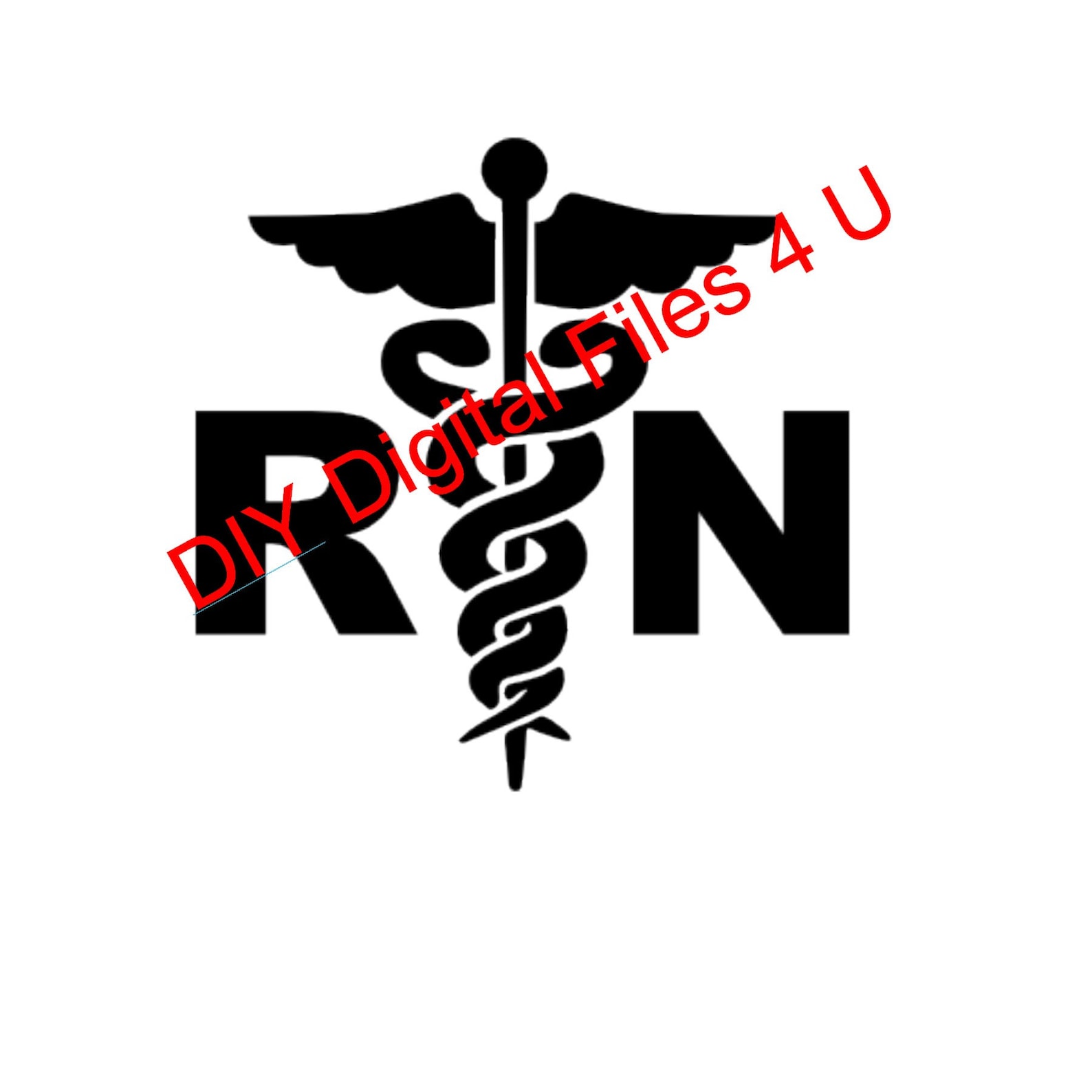 RN Medical Symbol Svg Digital File Cricut Silhouette CNC Router CNC ...