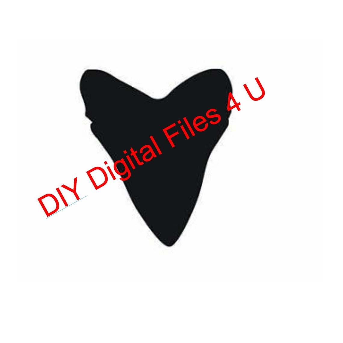 Shark Tooth Svg Digital File Cricut Silhouette CNC Router CNC File Cut ...