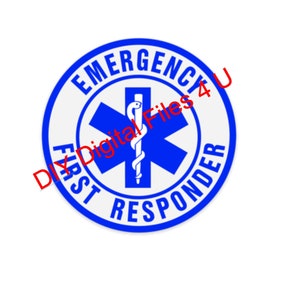 First Responder Symbol Svg Digital File Cricut Silhouette CNC Router ...