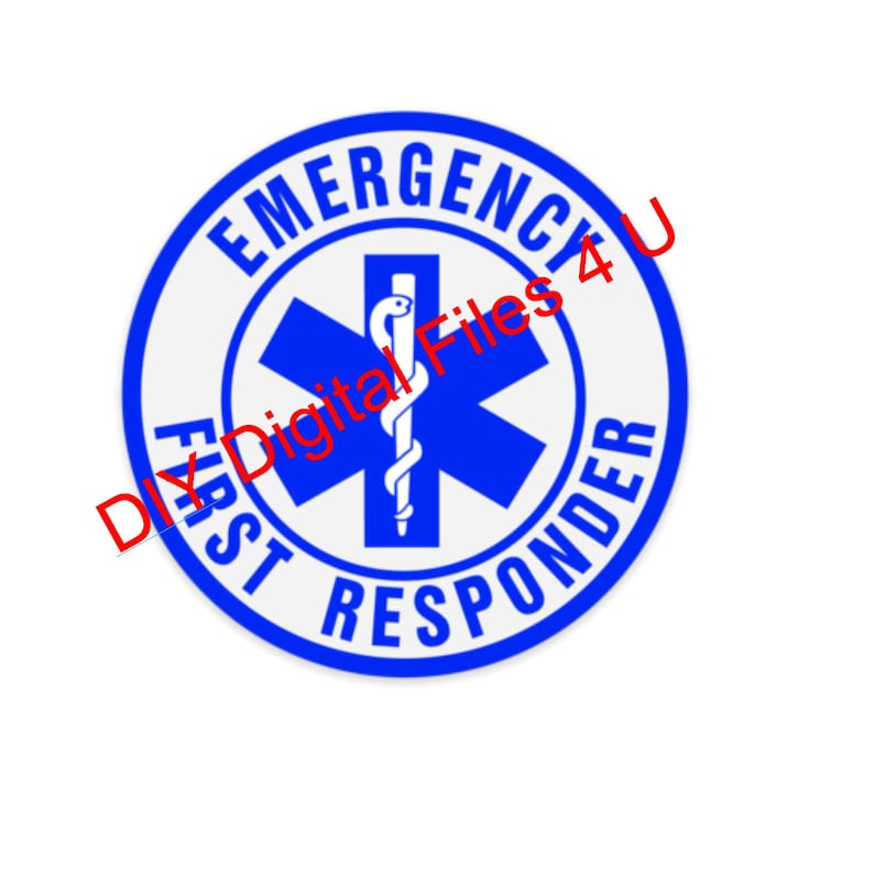 First Responder Symbol Svg Digital File Cricut Silhouette CNC Router ...