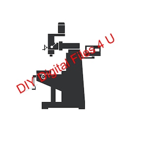 Milling Machine Svg Digital File Cricut Silhouette CNC Router CNC File ...