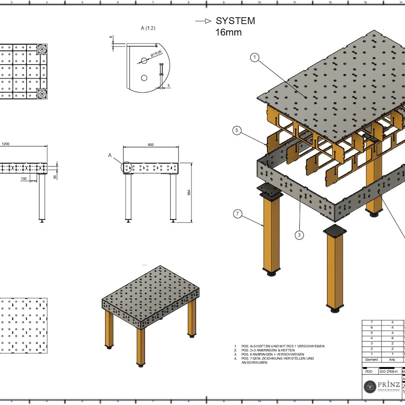 Welding Table Plans - Etsy