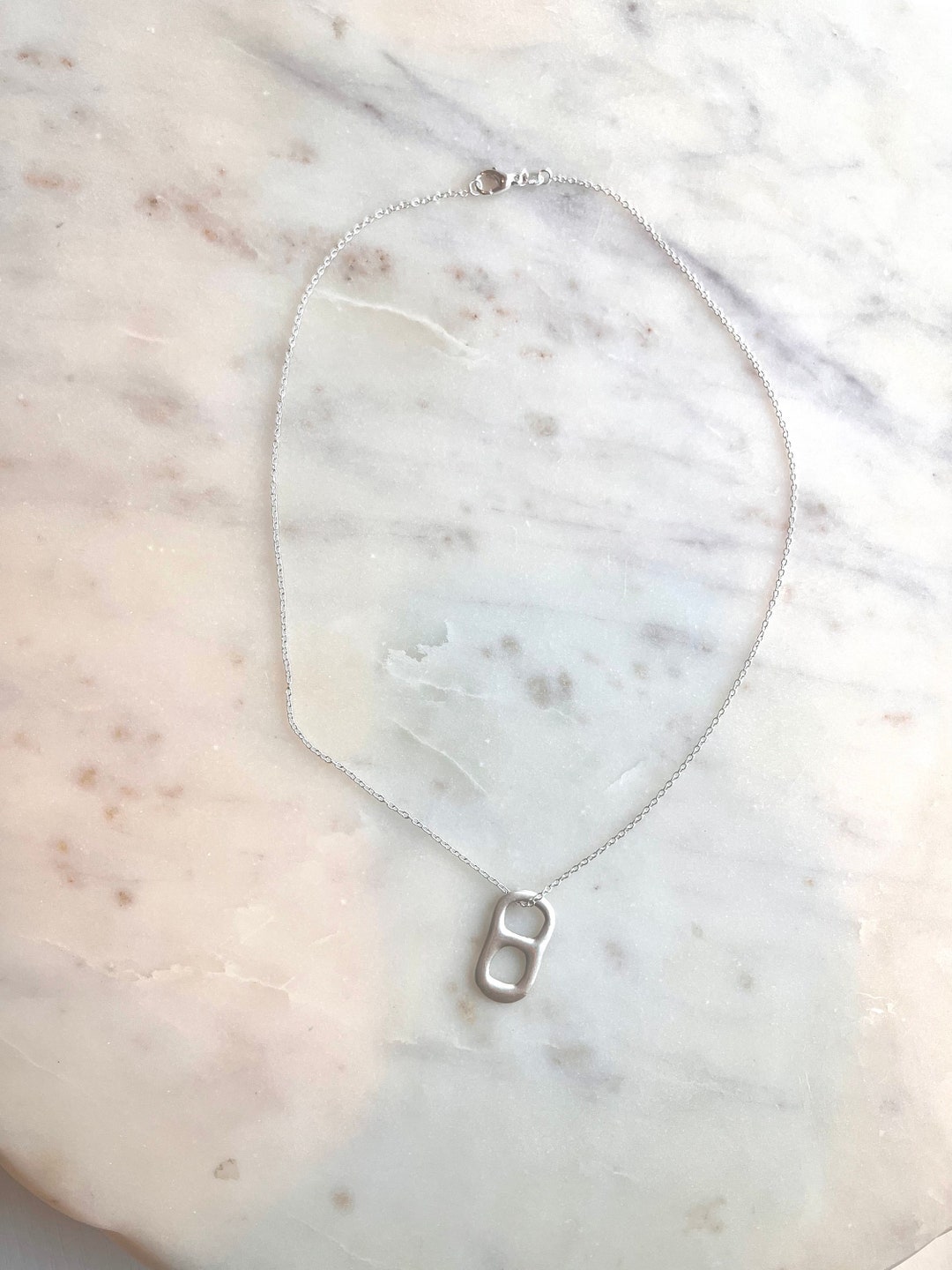Silver Sarah Cameron Tab Necklace - Etsy