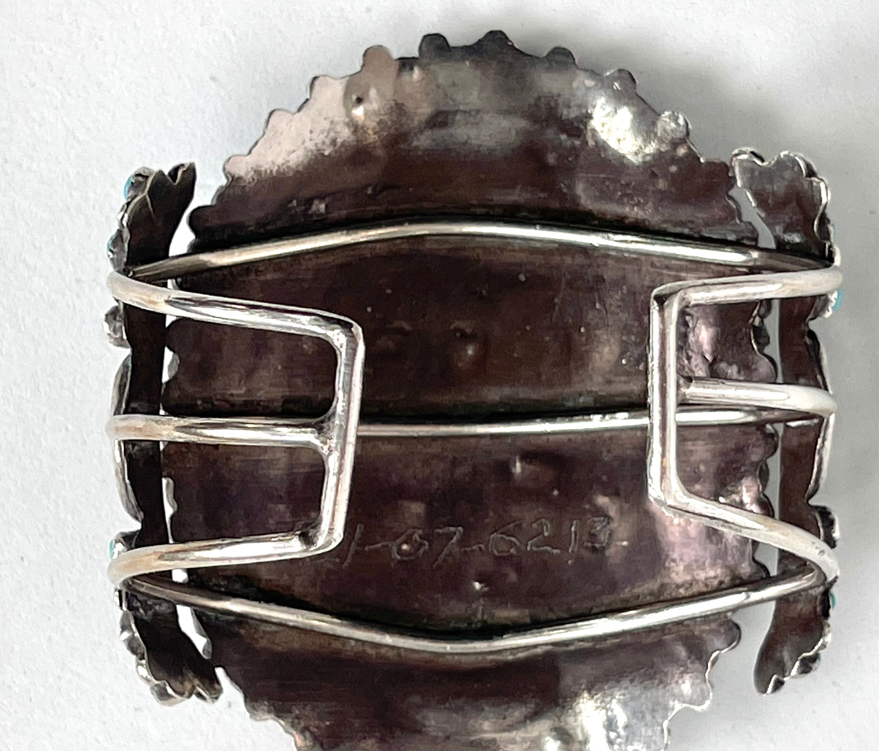 Gorgeous Navajo Zuni Design Vintage Turquoise Cluster Cuff Bracelet ...