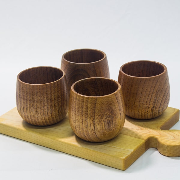 Wood Cup Set - Etsy
