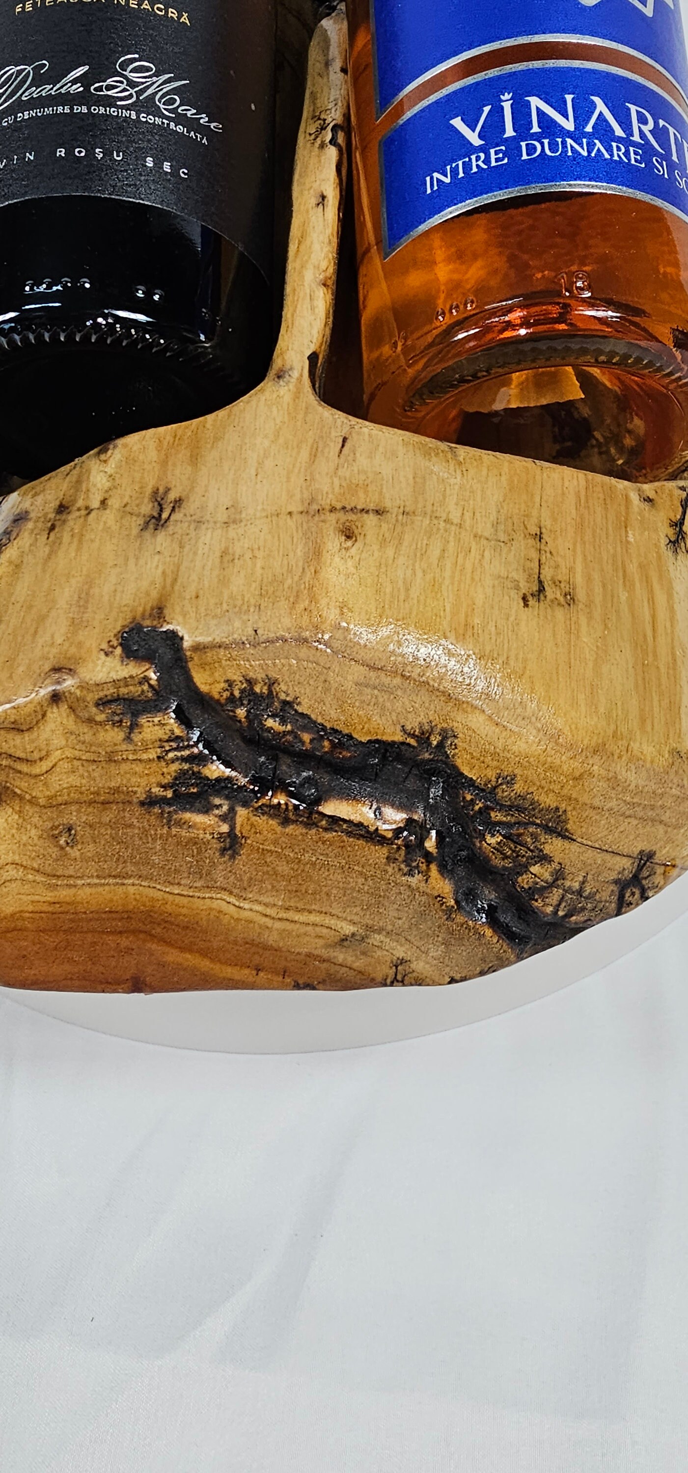 Double Bottle-cedar Trunk-wine Stand Holder (with Fractal Burning) - Etsy