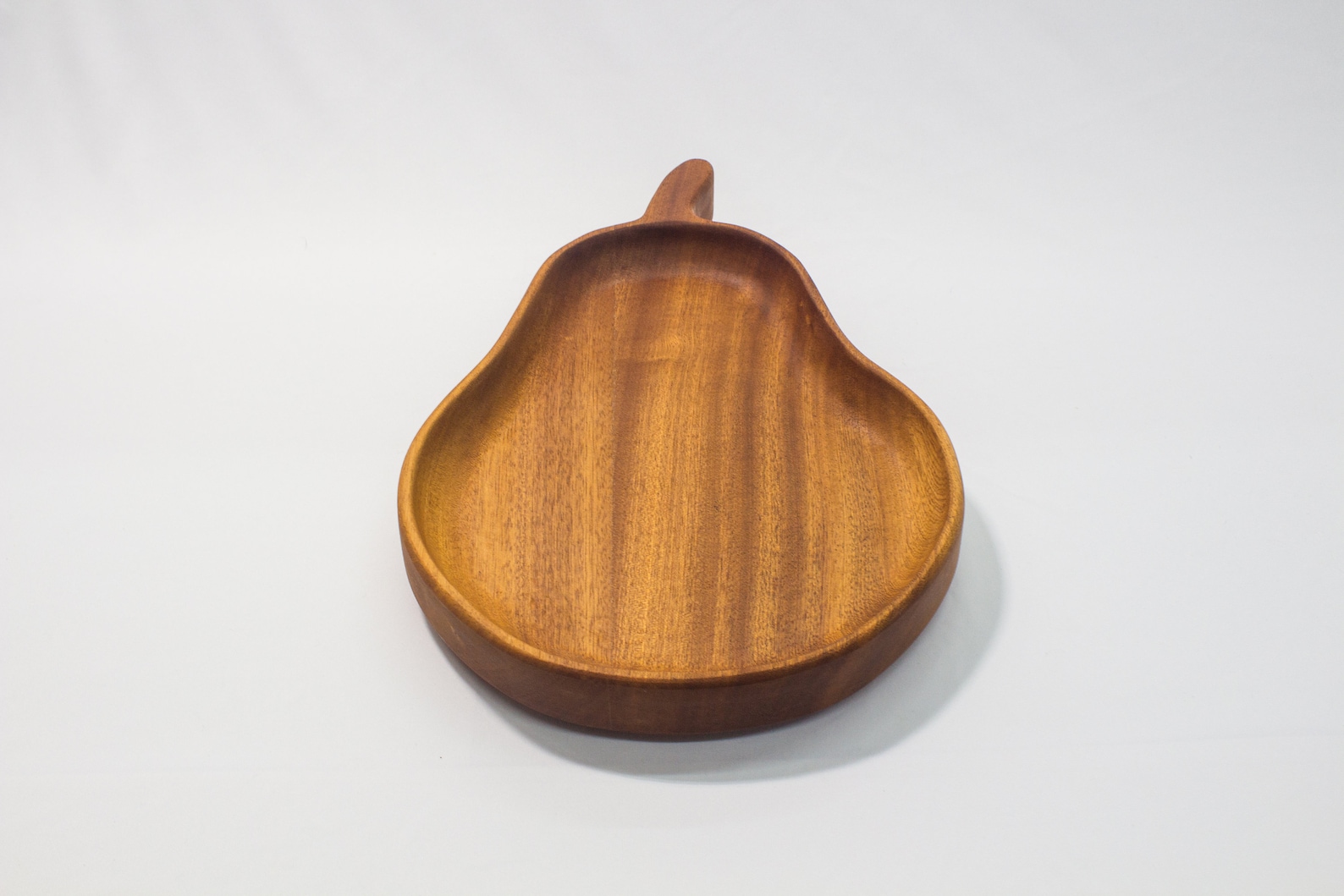 Solid Wood Plate Dessert Pear Shape (ebony Wood) - Etsy
