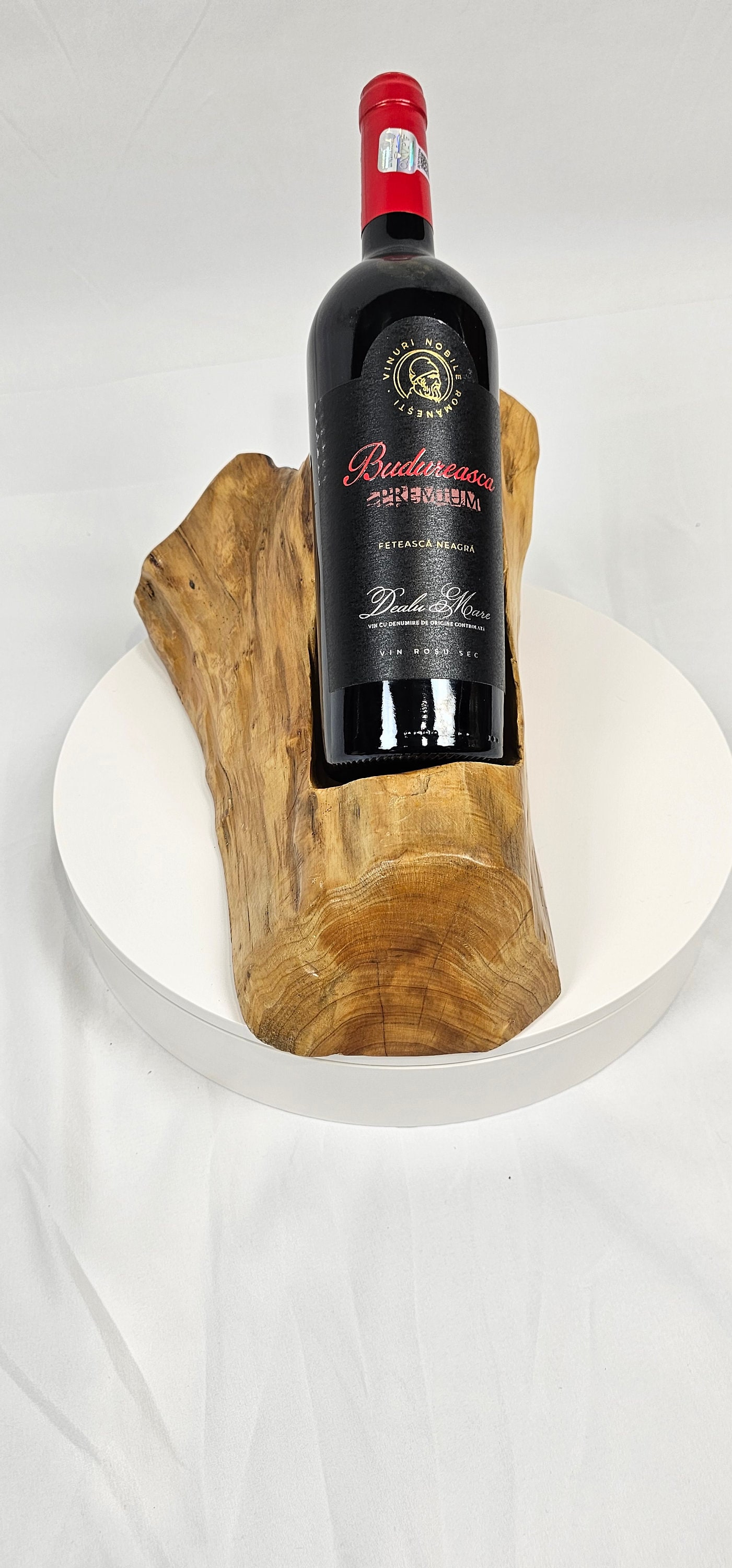 Single Bottle-cedar Trunk-wine Stand Holder (with Fractal or Not Added ...