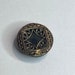 Vintage Button - Pearl in Metal - Etsy