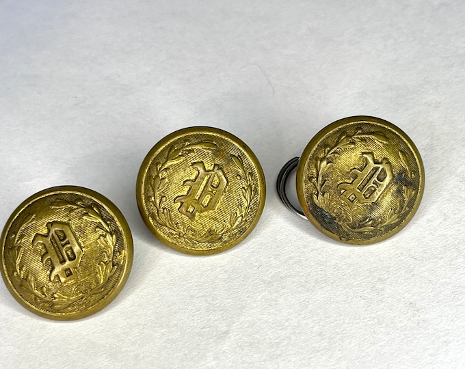 Vintage Police Uniform Buttons Set of 3 Superior Quality - Etsy