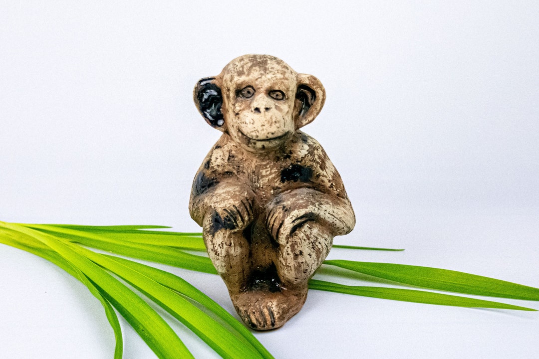 Vintage Quirky Monkey Ceramic Figurine, "laholmskeramik", Made in ...