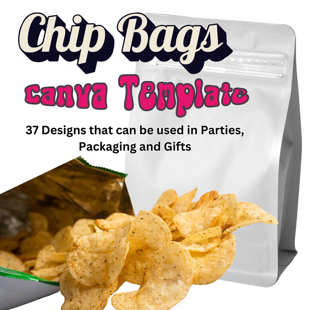 Chip Bags Canva Templates - Etsy