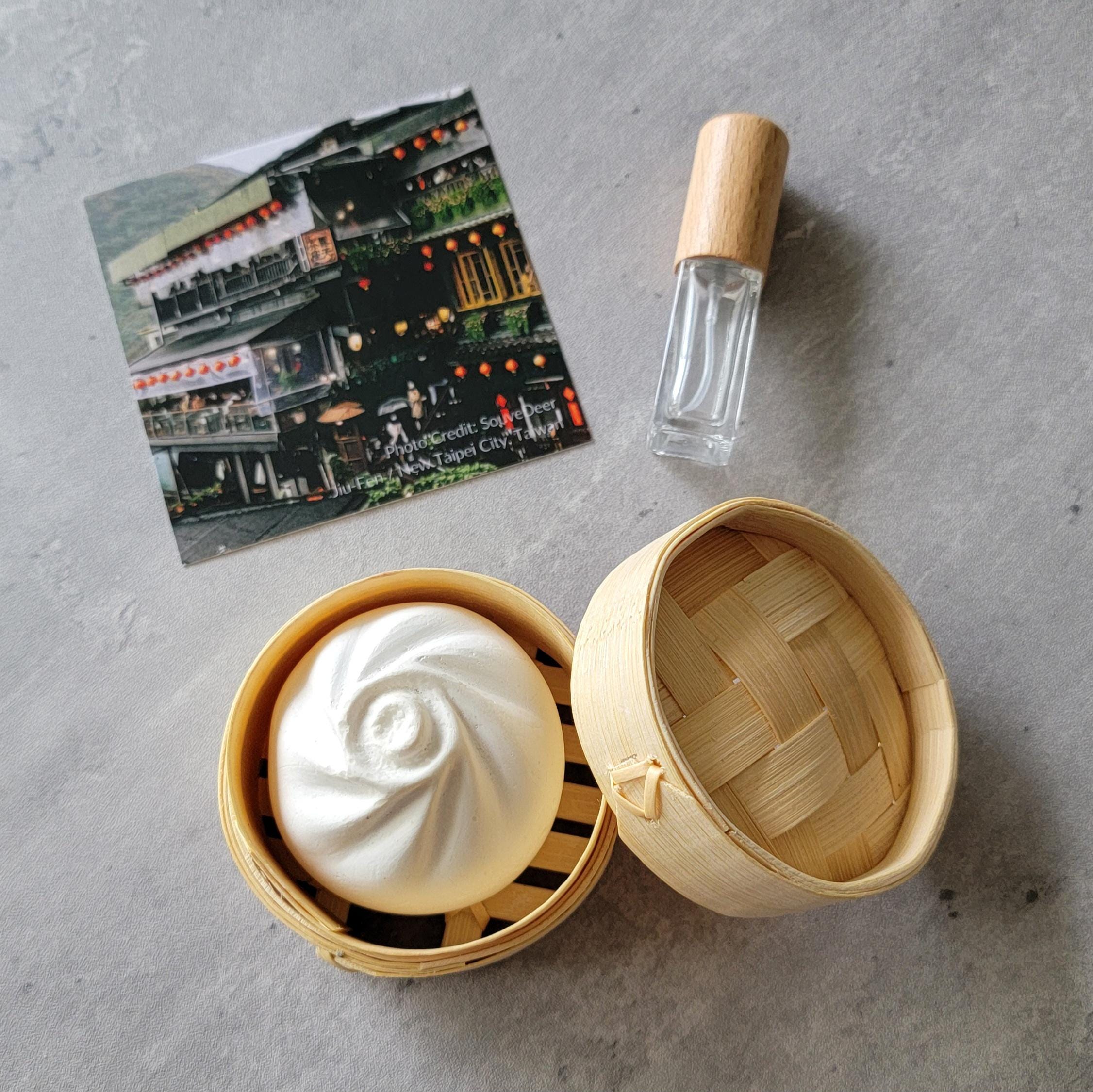 Xiao Long Bao Shaped Stone Diffuser With Bamboo Steamer Gift Set - Etsy
