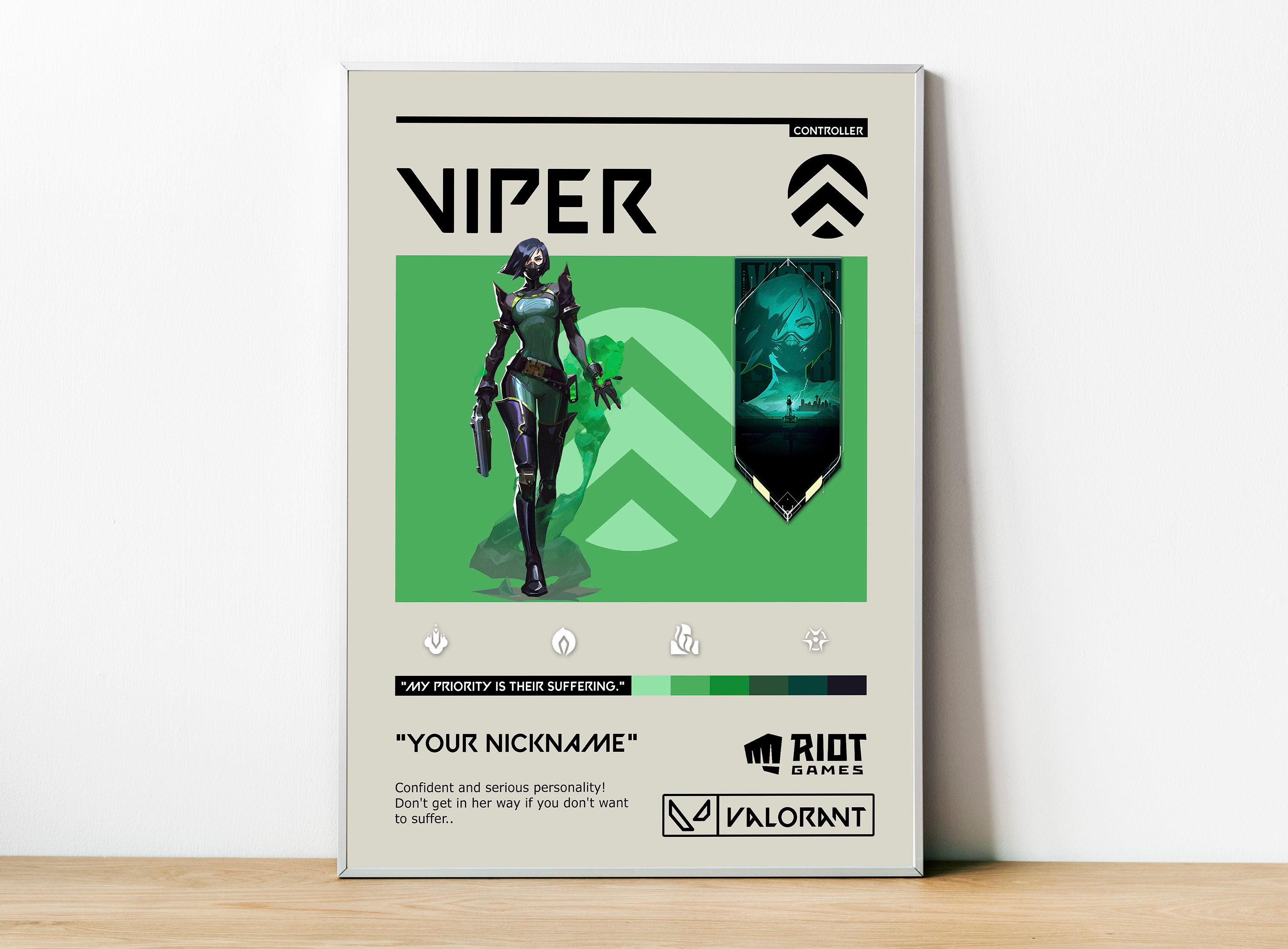 Viper Poster Valorant Poster Inspired Poster Digital Prints Game Poster ...