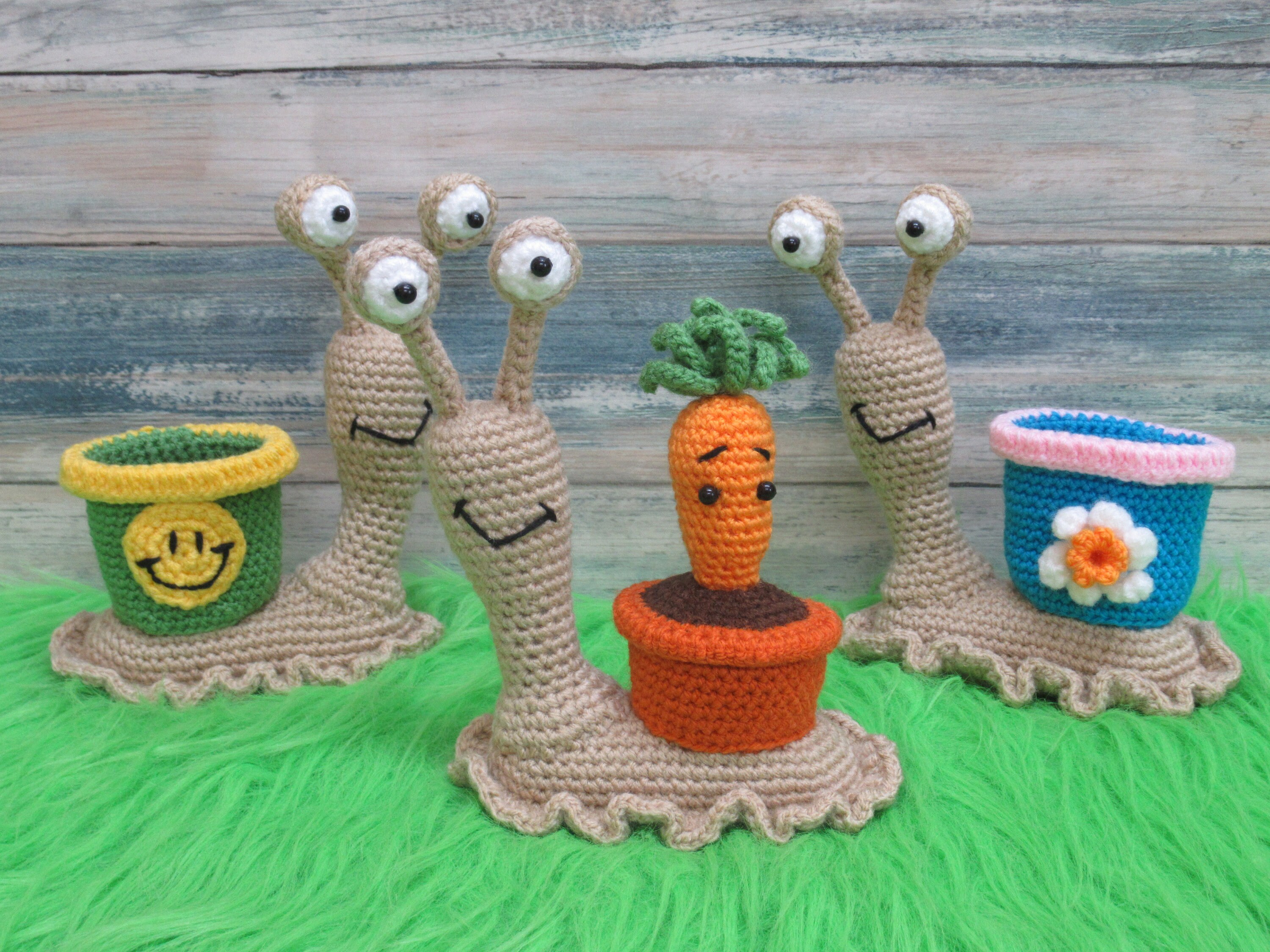 Crochet Amigurumi Snail Storage Pattern: Beginner Friendly (PDF Pattern ...
