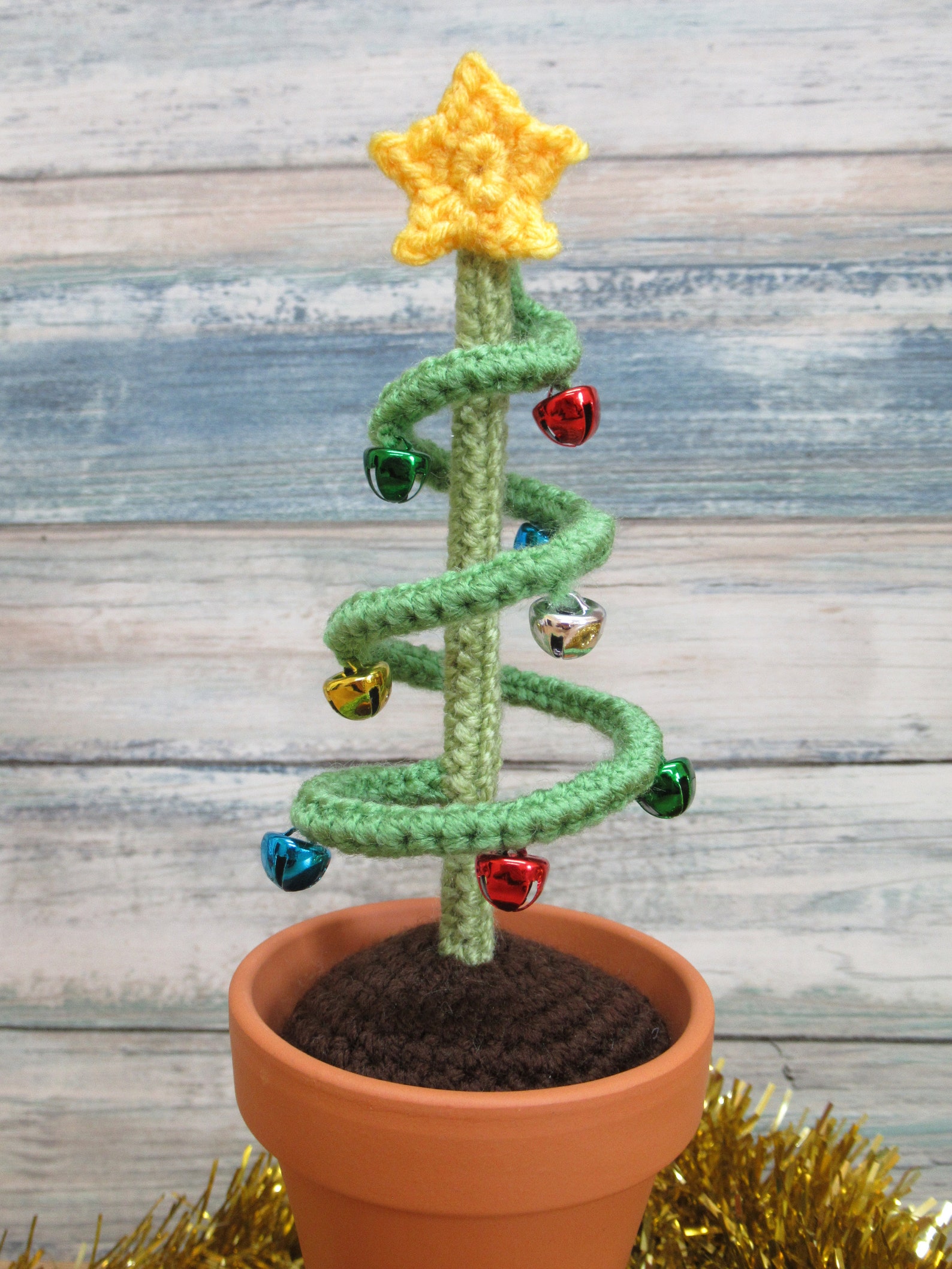 Crochet Spiral Christmas Tree Pattern: Home Decor Centerpiece (PDF ...